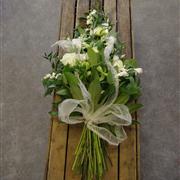 Classic White Sheaf - Funeral Flowers Forfar